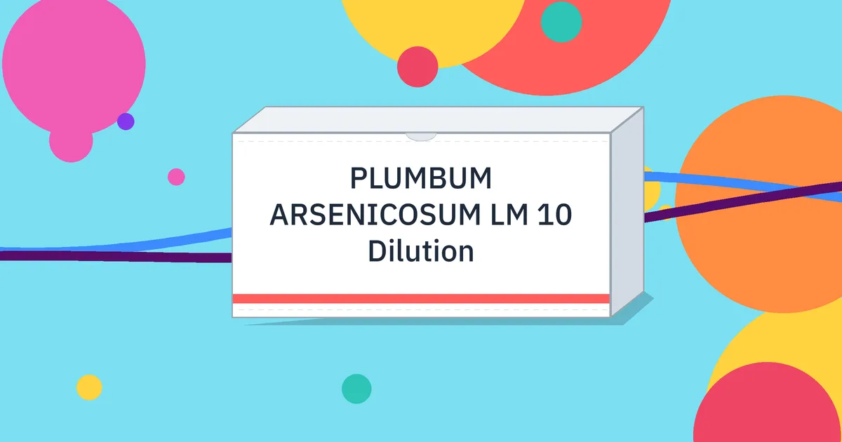 Symbolbild: Packung mit der Aufschrift PLUMBUM ARSENICOSUM LM 10 Dilution (PZN 13039268) – Verfügbarkeit und Bezug in Apotheken in Frankfurt am Main