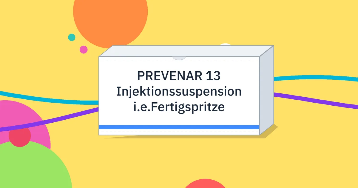 Symbolbild: Packung mit der Aufschrift PREVENAR 13 Injektionssuspension i.e.Fertigspritze (PZN 17592051) – Verfügbarkeit und Bezug in Apotheken in Frankfurt am Main