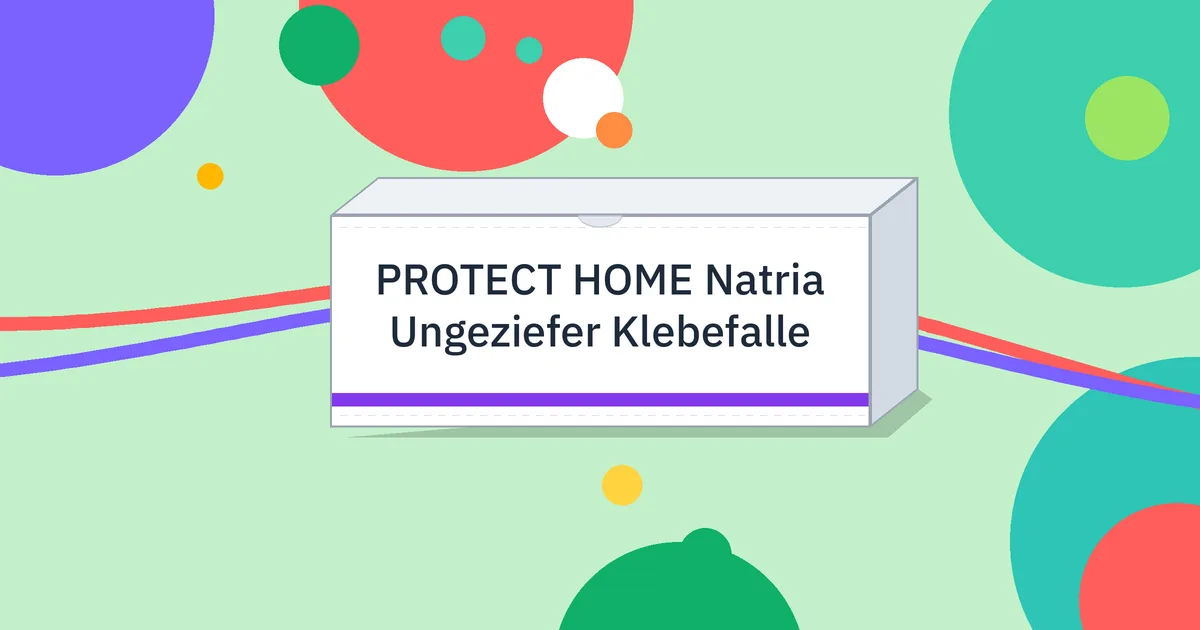 Symbolbild: Packung mit der Aufschrift PROTECT HOME Natria Ungeziefer Klebefalle (PZN 18319825) – Verfügbarkeit und Bezug in Apotheken in Frankfurt am Main