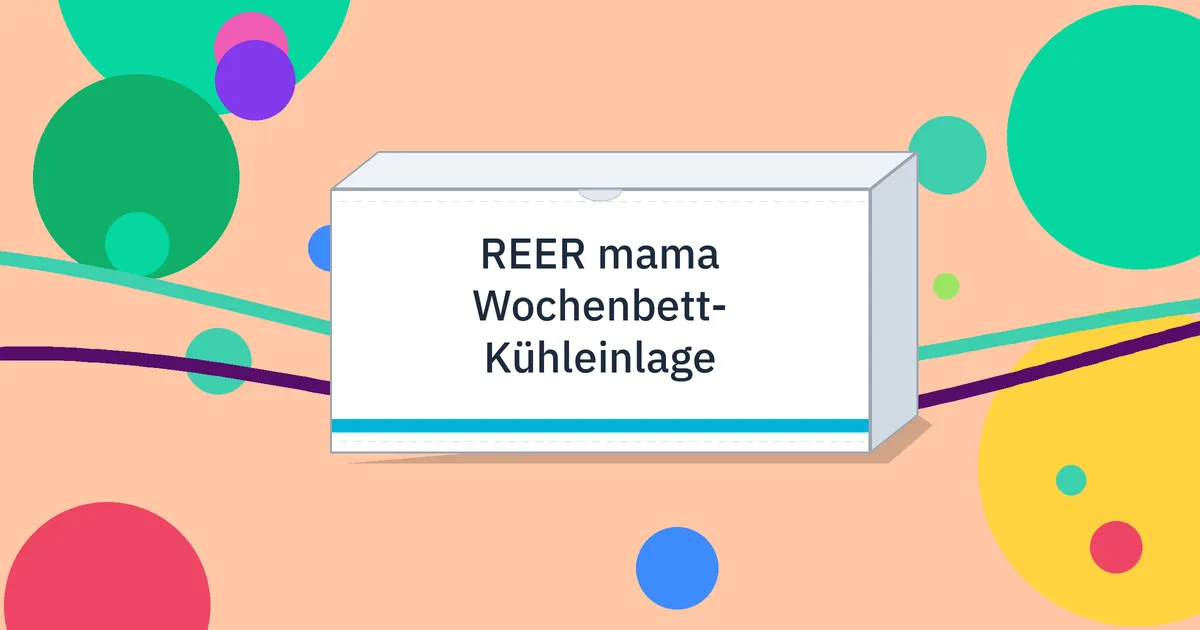 Symbolbild: Packung mit der Aufschrift REER mama Wochenbett-Kühleinlage (PZN 19501259) – Verfügbarkeit und Bezug in Apotheken in Frankfurt am Main