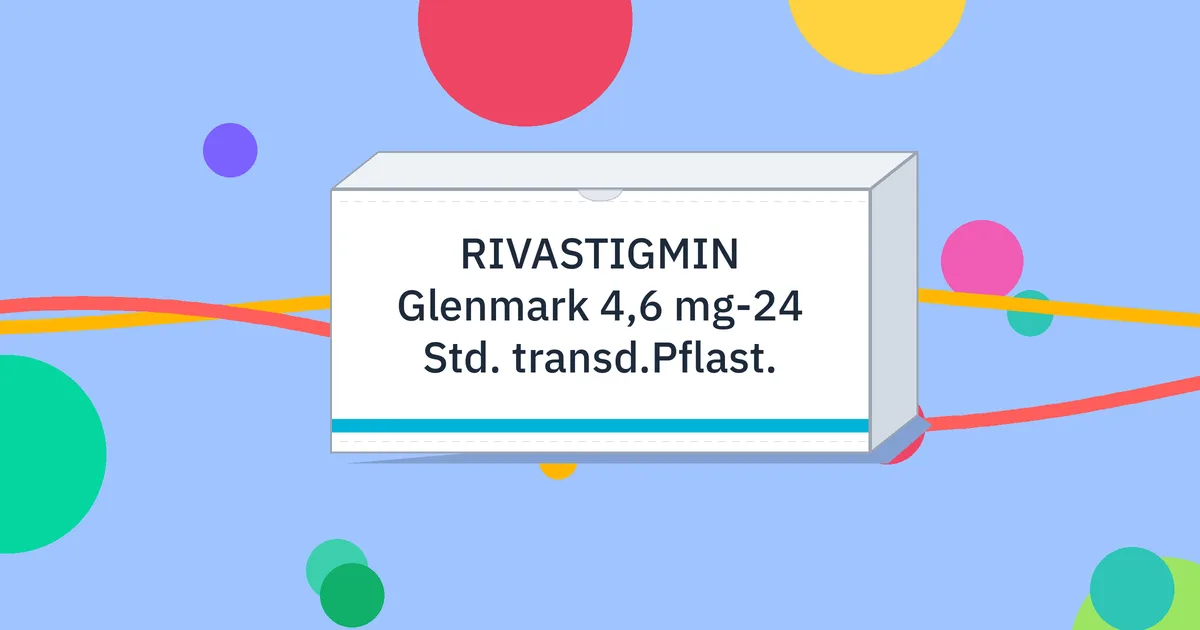 Symbolbild: Packung mit der Aufschrift RIVASTIGMIN Glenmark 4,6 mg-24 Std. transd.Pflast. (PZN 12353442) – Verfügbarkeit und Bezug in Apotheken in Frankfurt am Main