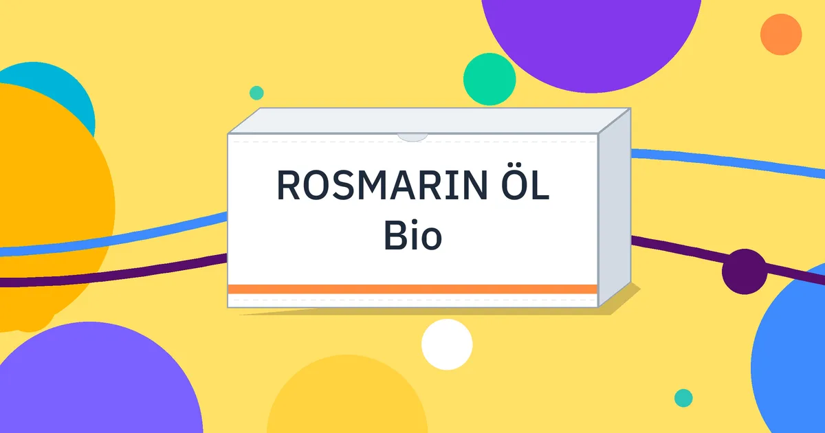 Symbolbild: Packung mit der Aufschrift ROSMARIN ÖL Bio (PZN 14351803) – Verfügbarkeit und Bezug in Apotheken in Frankfurt am Main