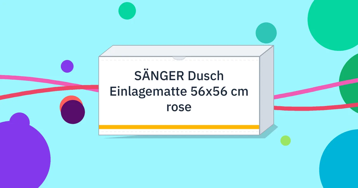 Symbolbild: Packung mit der Aufschrift SÄNGER Dusch Einlagematte 56x56 cm rose (PZN 01307031) – Verfügbarkeit und Bezug in Apotheken in Frankfurt am Main