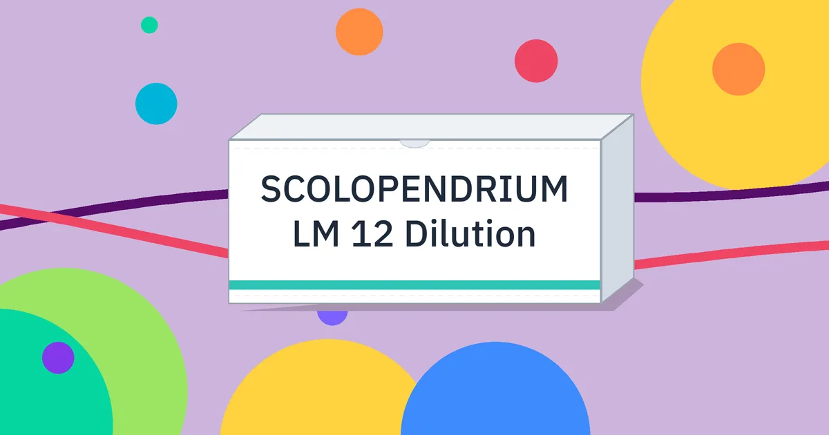 Symbolbild: Packung mit der Aufschrift SCOLOPENDRIUM LM 12 Dilution (PZN 13690213) – Verfügbarkeit und Bezug in Apotheken in Frankfurt am Main