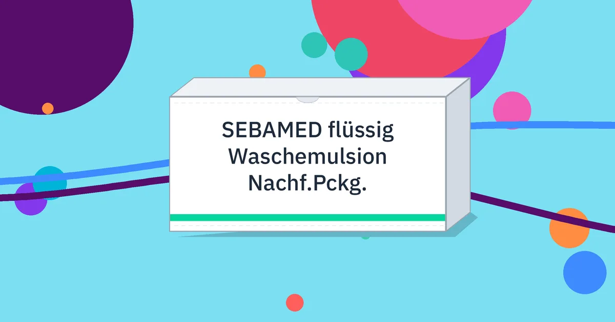 Symbolbild: Packung mit der Aufschrift SEBAMED flüssig Waschemulsion Nachf.Pckg. (PZN 04656482) – Verfügbarkeit und Bezug in Apotheken in Frankfurt am Main