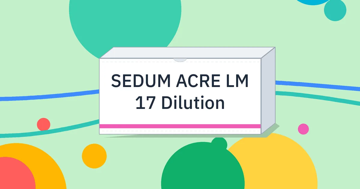 Symbolbild: Packung mit der Aufschrift SEDUM ACRE LM 17 Dilution (PZN 13692169) – Verfügbarkeit und Bezug in Apotheken in Frankfurt am Main