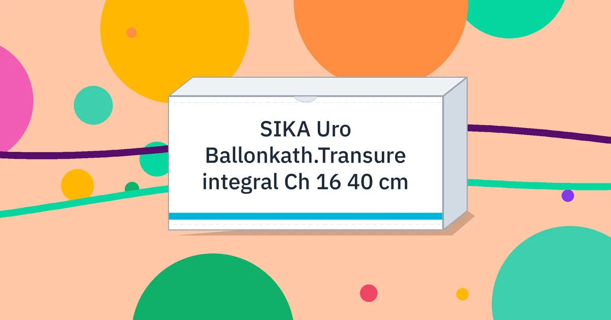 Symbolbild: Packung mit der Aufschrift SIKA Uro Ballonkath.Transure integral Ch 16 40 cm (PZN 03406837) – Verfügbarkeit und Bezug in Apotheken in Frankfurt am Main