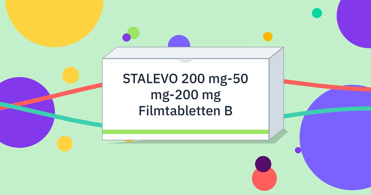 Symbolbild: Packung mit der Aufschrift STALEVO 200 mg-50 mg-200 mg Filmtabletten B (PZN 10000254) – Verfügbarkeit und Bezug in Apotheken in Frankfurt am Main