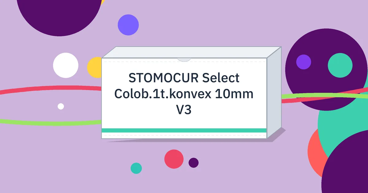 Symbolbild: Packung mit der Aufschrift STOMOCUR Select Colob.1t.konvex 10mm V3 (PZN 18172902) – Verfügbarkeit und Bezug in Apotheken in Frankfurt am Main