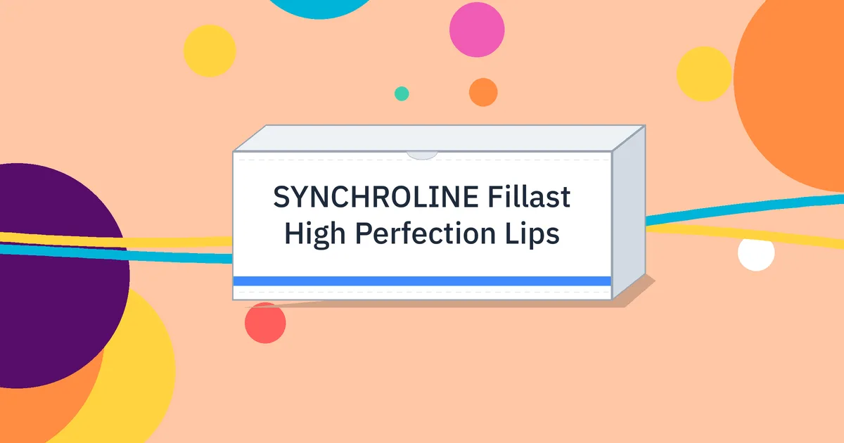 Symbolbild: Packung mit der Aufschrift SYNCHROLINE Fillast High Perfection Lips (PZN 04368470) – Verfügbarkeit und Bezug in Apotheken in Frankfurt am Main