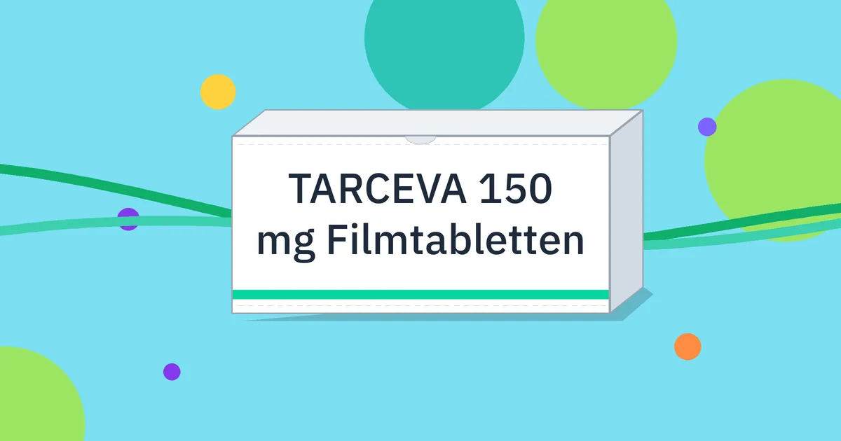 Symbolbild: Packung mit der Aufschrift TARCEVA 150 mg Filmtabletten (PZN 11156171) – Verfügbarkeit und Bezug in Apotheken in Frankfurt am Main
