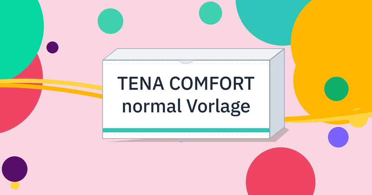 Symbolbild: Packung mit der Aufschrift TENA COMFORT normal Vorlage (PZN 00461652) – Verfügbarkeit und Bezug in Apotheken in Frankfurt am Main