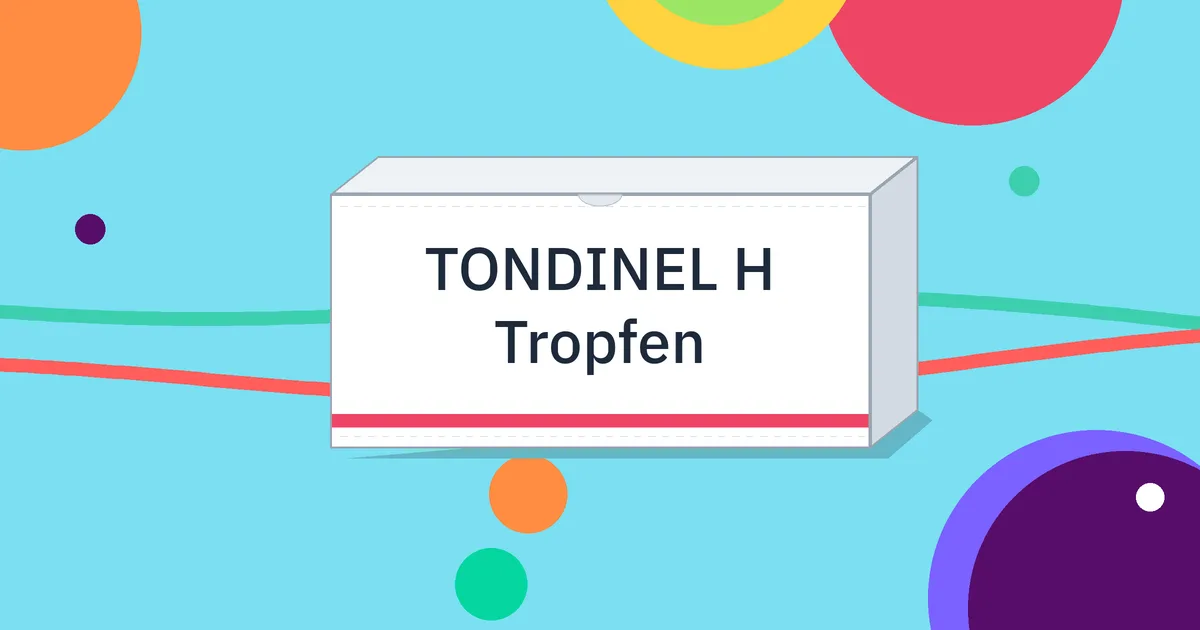 Symbolbild: Packung mit der Aufschrift TONDINEL H Tropfen (PZN 03957017) – Verfügbarkeit und Bezug in Apotheken in Frankfurt am Main