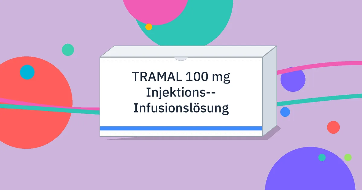 Symbolbild: Packung mit der Aufschrift TRAMAL 100 mg Injektions--Infusionslösung (PZN 02729194) – Verfügbarkeit und Bezug in Apotheken in Frankfurt am Main