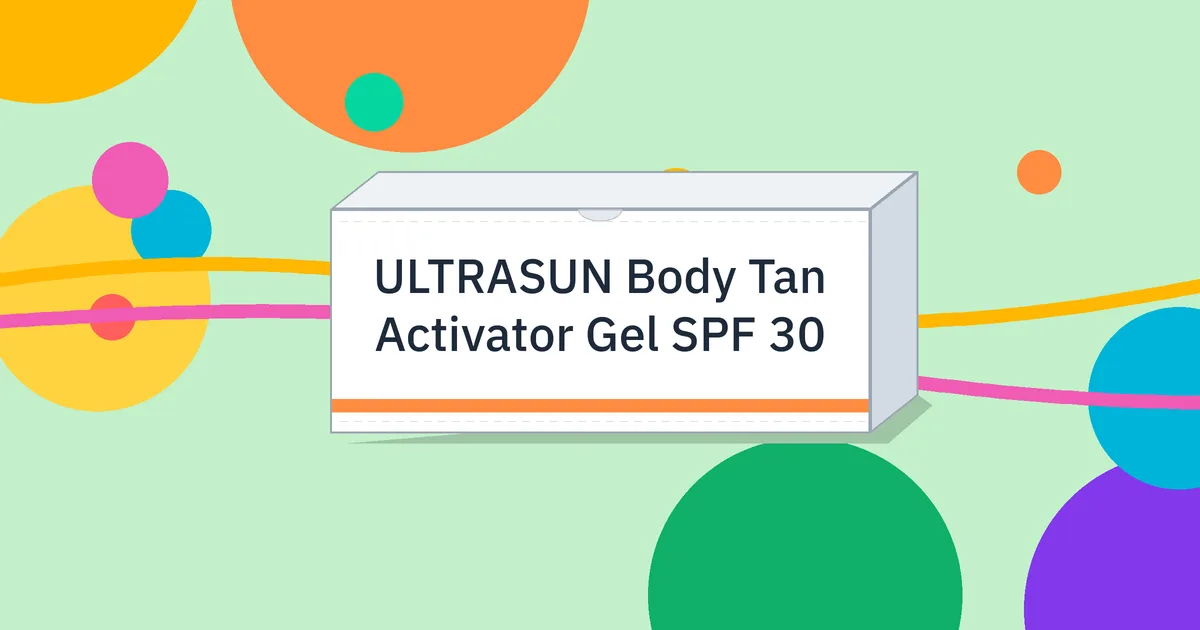 Symbolbild: Packung mit der Aufschrift ULTRASUN Body Tan Activator Gel SPF 30 (PZN 19624016) – Verfügbarkeit und Bezug in Apotheken in Frankfurt am Main
