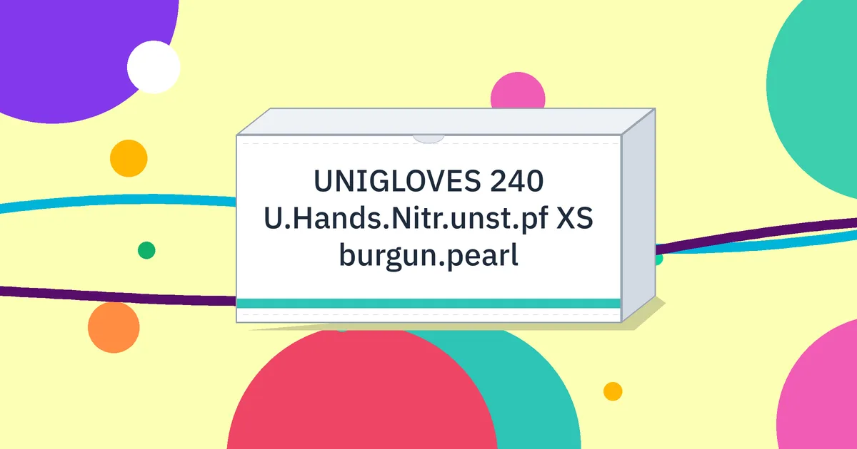 Symbolbild: Packung mit der Aufschrift UNIGLOVES 240 U.Hands.Nitr.unst.pf XS burgun.pearl (PZN 19525165) – Verfügbarkeit und Bezug in Apotheken in Frankfurt am Main