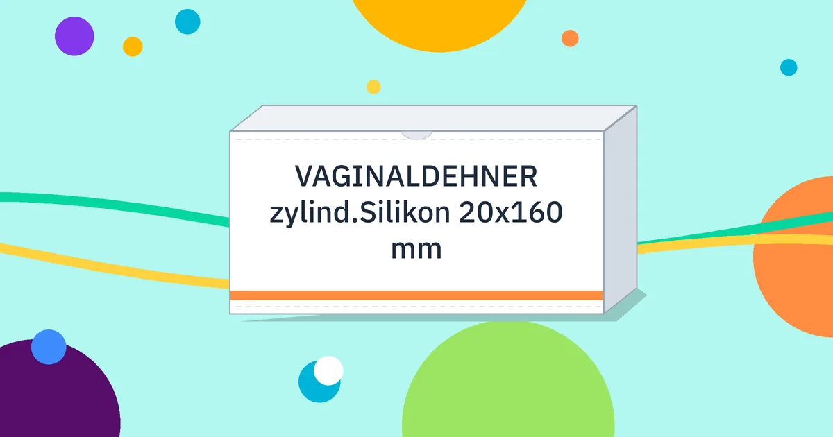 Symbolbild: Packung mit der Aufschrift VAGINALDEHNER zylind.Silikon 20x160 mm (PZN 07323999) – Verfügbarkeit und Bezug in Apotheken in Frankfurt am Main