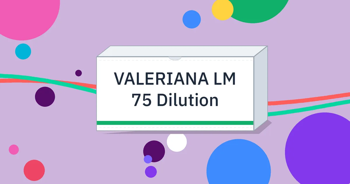 Symbolbild: Packung mit der Aufschrift VALERIANA LM 75 Dilution (PZN 13262121) – Verfügbarkeit und Bezug in Apotheken in Frankfurt am Main