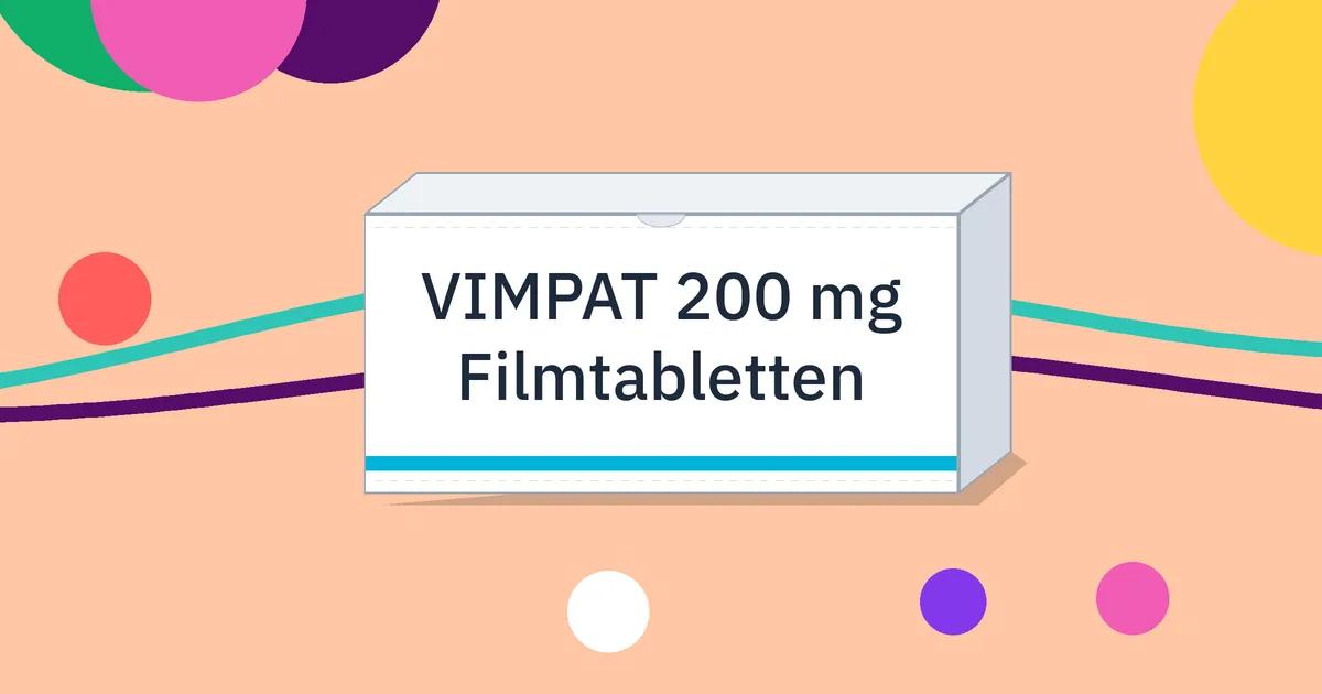 Symbolbild: Packung mit der Aufschrift VIMPAT 200 mg Filmtabletten (PZN 06145076) – Verfügbarkeit und Bezug in Apotheken in Frankfurt am Main
