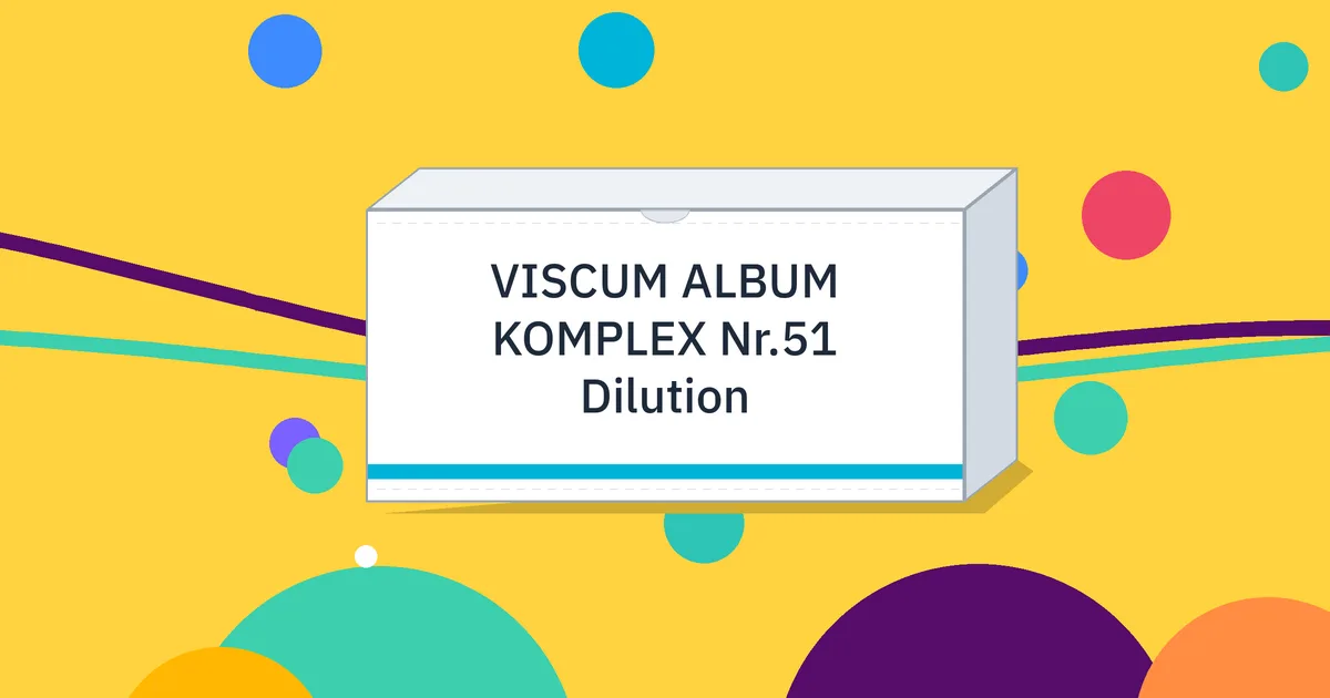 Symbolbild: Packung mit der Aufschrift VISCUM ALBUM KOMPLEX Nr.51 Dilution (PZN 01910773) – Verfügbarkeit und Bezug in Apotheken in Frankfurt am Main