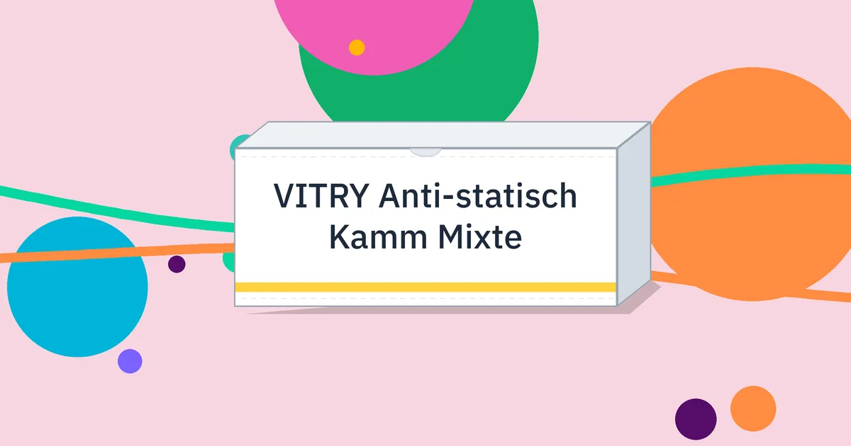 Symbolbild: Packung mit der Aufschrift VITRY Anti-statisch Kamm Mixte (PZN 11508902) – Verfügbarkeit und Bezug in Apotheken in Frankfurt am Main