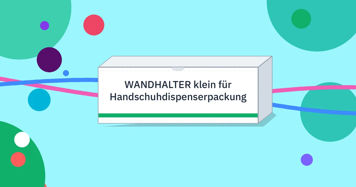 Symbolbild: Packung mit der Aufschrift WANDHALTER klein für Handschuhdispenserpackung (PZN 09431670) – Verfügbarkeit und Bezug in Apotheken in Frankfurt am Main