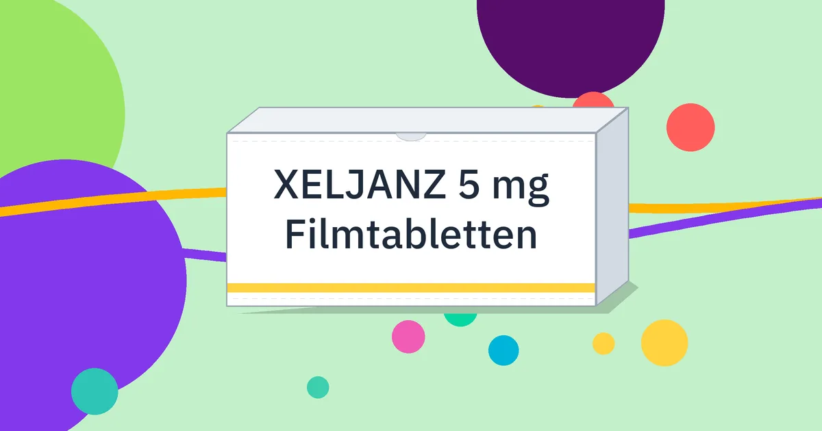 Symbolbild: Packung mit der Aufschrift XELJANZ 5 mg Filmtabletten (PZN 17441903) – Verfügbarkeit und Bezug in Apotheken in Frankfurt am Main