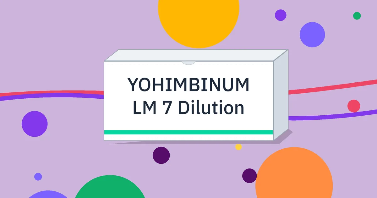 Symbolbild: Packung mit der Aufschrift YOHIMBINUM LM 7 Dilution (PZN 13285926) – Verfügbarkeit und Bezug in Apotheken in Frankfurt am Main