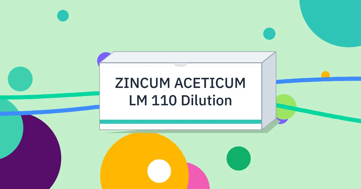 Symbolbild: Packung mit der Aufschrift ZINCUM ACETICUM LM 110 Dilution (PZN 13290206) – Verfügbarkeit und Bezug in Apotheken in Frankfurt am Main