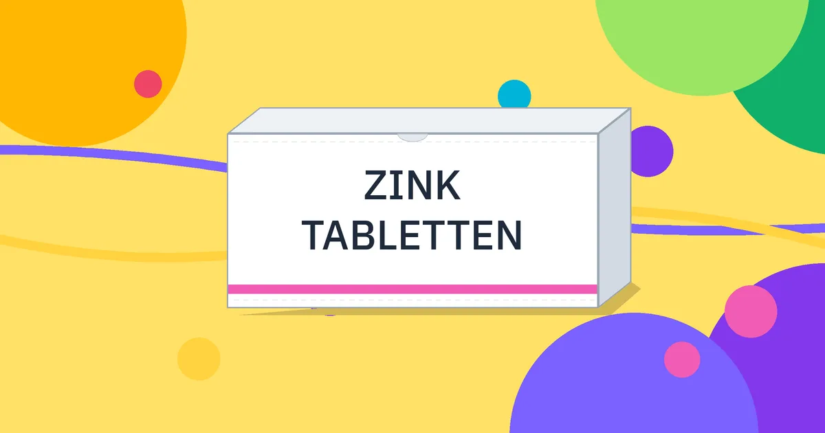 Symbolbild: Packung mit der Aufschrift ZINK TABLETTEN (PZN 13878081) – Verfügbarkeit und Bezug in Apotheken in Frankfurt am Main
