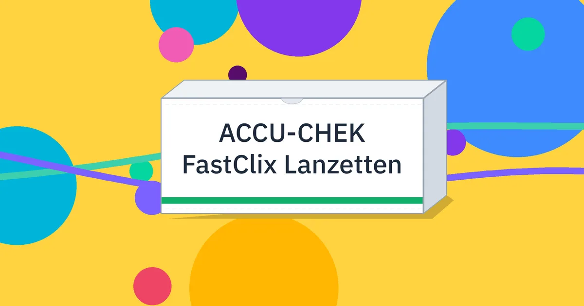 Symbolbild: Packung mit der Aufschrift ACCU-CHEK FastClix Lanzetten (PZN 10973258) – Verfügbarkeit und Bezug in Apotheken in Frankfurt am Main