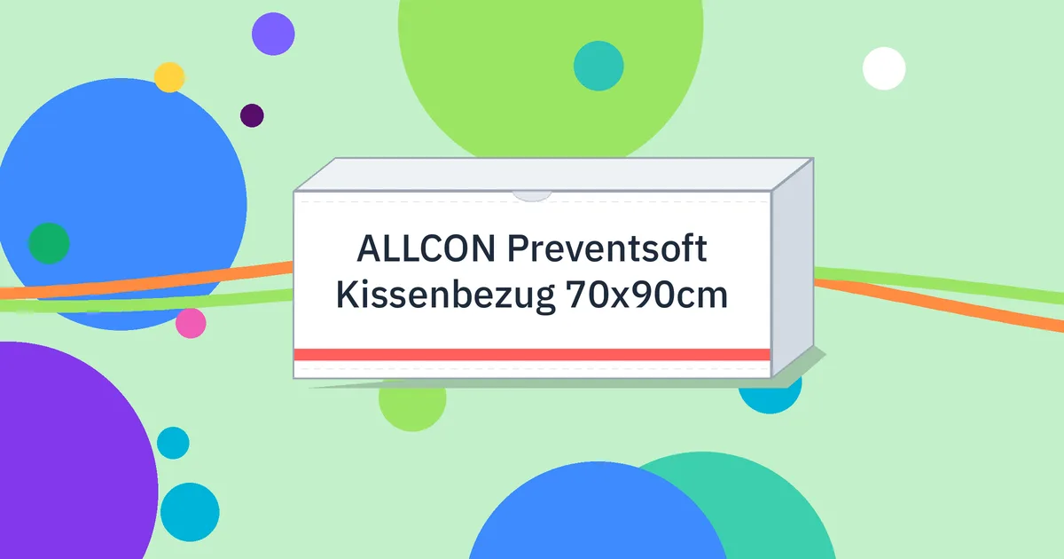 Symbolbild: Packung mit der Aufschrift ALLCON Preventsoft Kissenbezug 70x90cm (PZN 03099128) – Verfügbarkeit und Bezug in Apotheken in Frankfurt am Main