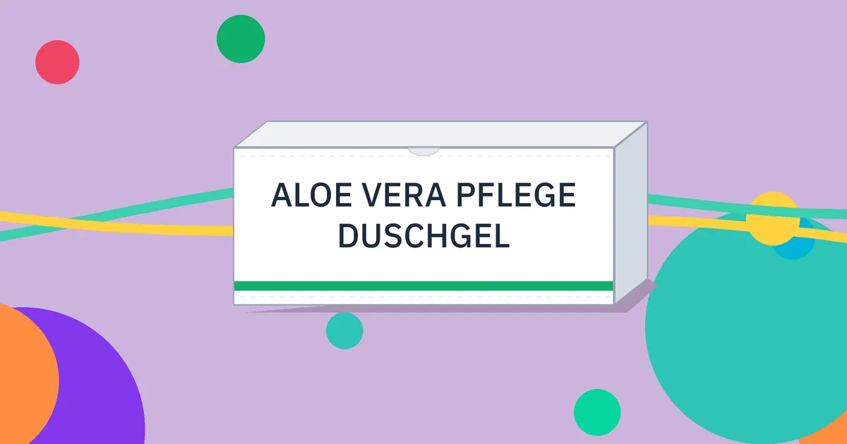 Symbolbild: Packung mit der Aufschrift ALOE VERA PFLEGE DUSCHGEL (PZN 04531964) – Verfügbarkeit und Bezug in Apotheken in Frankfurt am Main