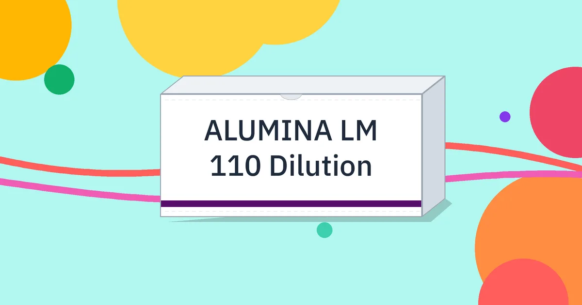 Symbolbild: Packung mit der Aufschrift ALUMINA LM 110 Dilution (PZN 12758736) – Verfügbarkeit und Bezug in Apotheken in Frankfurt am Main
