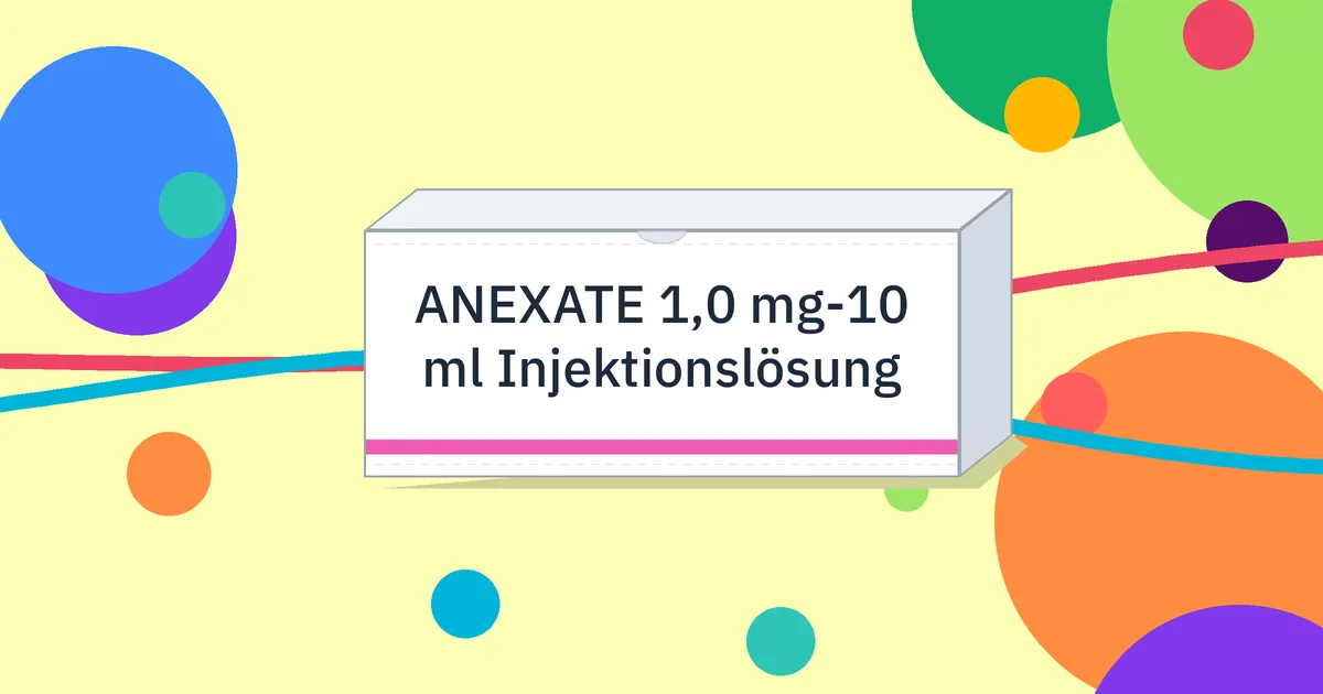 Symbolbild: Packung mit der Aufschrift ANEXATE 1,0 mg-10 ml Injektionslösung (PZN 03488605) – Verfügbarkeit und Bezug in Apotheken in Frankfurt am Main