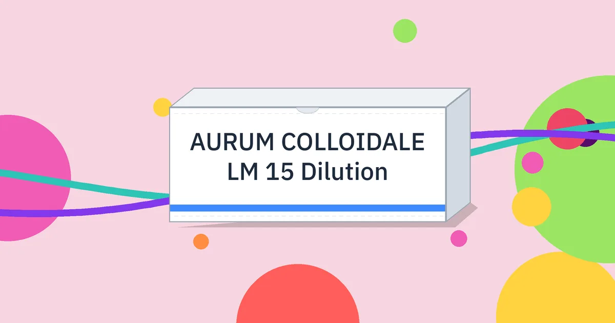 Symbolbild: Packung mit der Aufschrift AURUM COLLOIDALE LM 15 Dilution (PZN 12784260) – Verfügbarkeit und Bezug in Apotheken in Frankfurt am Main