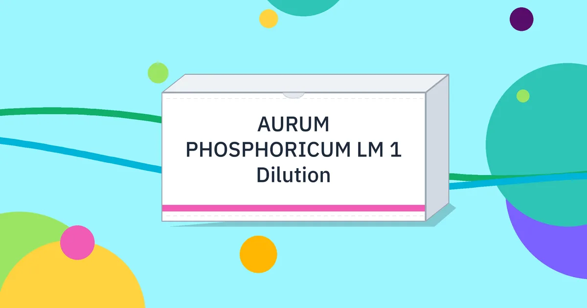 Symbolbild: Packung mit der Aufschrift AURUM PHOSPHORICUM LM 1 Dilution (PZN 11589036) – Verfügbarkeit und Bezug in Apotheken in Frankfurt am Main