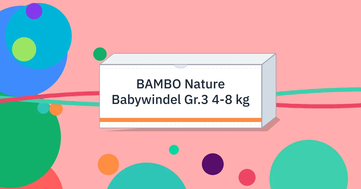 Symbolbild: Packung mit der Aufschrift BAMBO Nature Babywindel Gr.3 4-8 kg (PZN 15416775) – Verfügbarkeit und Bezug in Apotheken in Frankfurt am Main