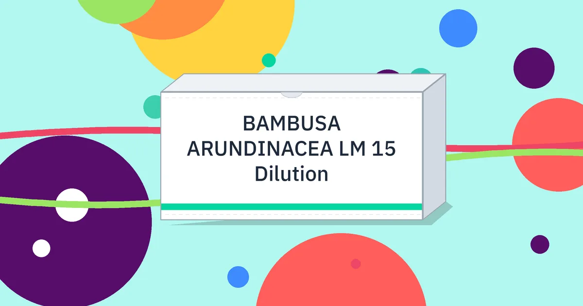 Symbolbild: Packung mit der Aufschrift BAMBUSA ARUNDINACEA LM 15 Dilution (PZN 12787672) – Verfügbarkeit und Bezug in Apotheken in Frankfurt am Main