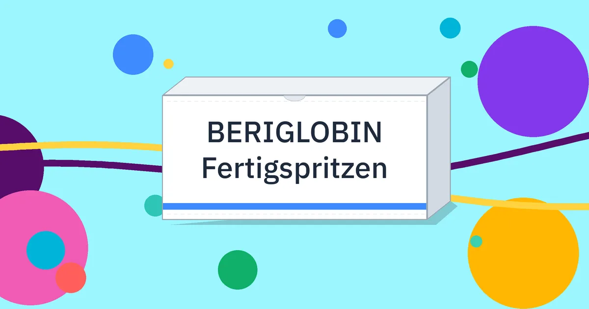 Symbolbild: Packung mit der Aufschrift BERIGLOBIN Fertigspritzen (PZN 04616086) – Verfügbarkeit und Bezug in Apotheken in Frankfurt am Main