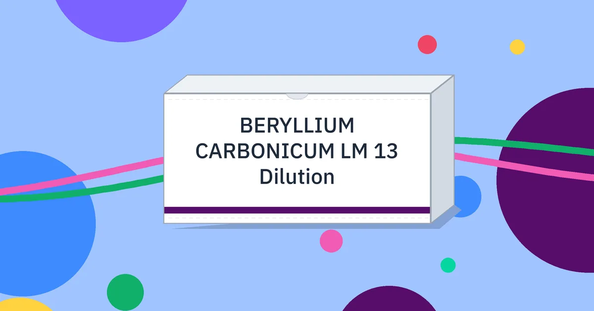 Symbolbild: Packung mit der Aufschrift BERYLLIUM CARBONICUM LM 13 Dilution (PZN 13384137) – Verfügbarkeit und Bezug in Apotheken in Frankfurt am Main