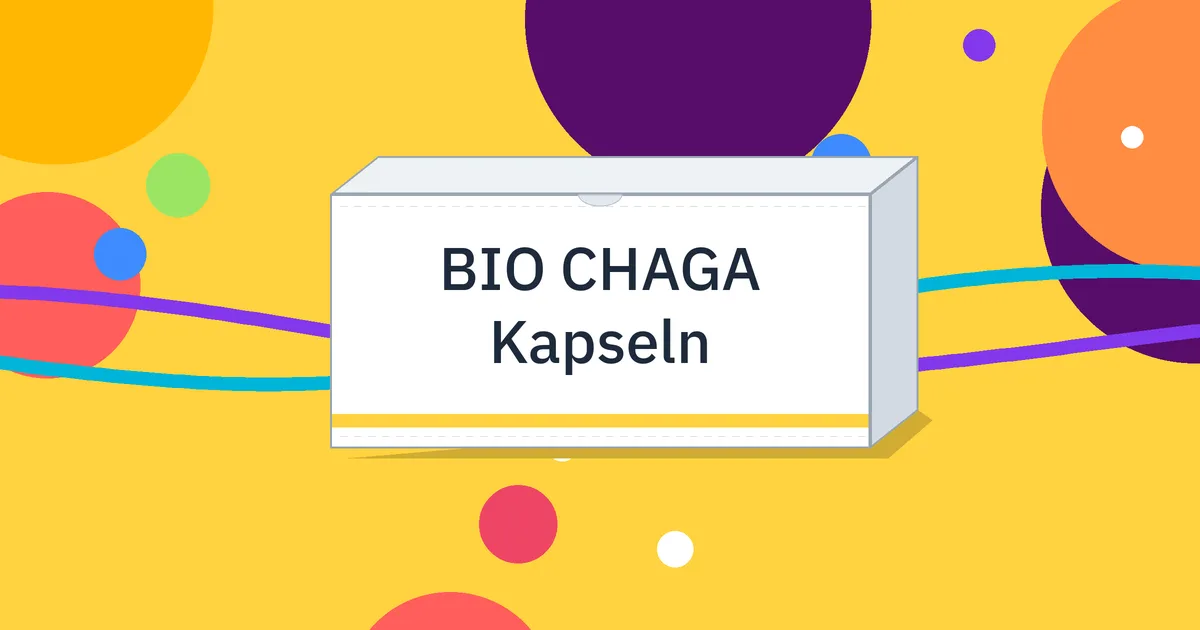 Symbolbild: Packung mit der Aufschrift BIO CHAGA Kapseln (PZN 10789939) – Verfügbarkeit und Bezug in Apotheken in Frankfurt am Main