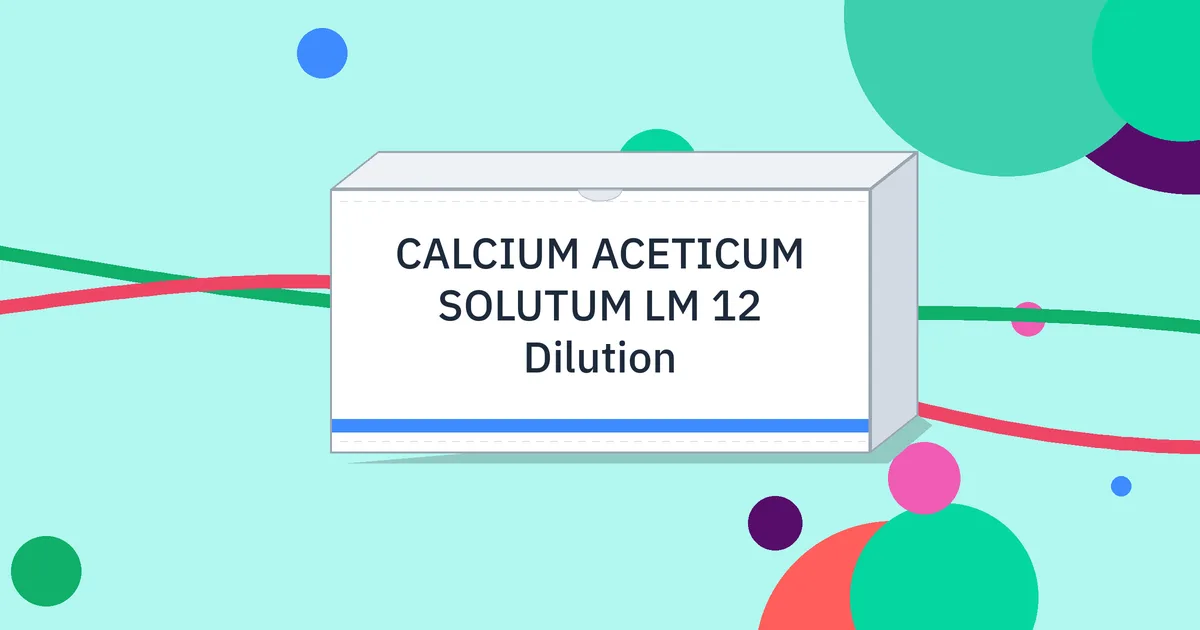 Symbolbild: Packung mit der Aufschrift CALCIUM ACETICUM SOLUTUM LM 12 Dilution (PZN 13406442) – Verfügbarkeit und Bezug in Apotheken in Frankfurt am Main