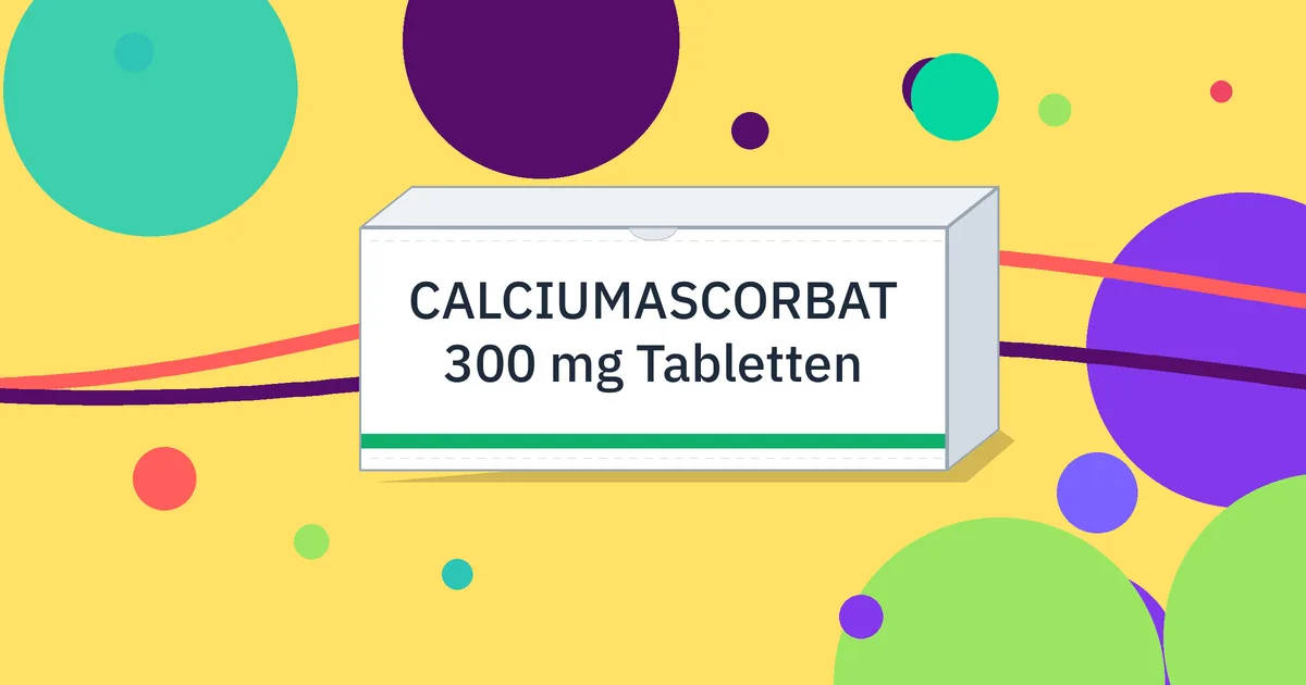 Symbolbild: Packung mit der Aufschrift CALCIUMASCORBAT 300 mg Tabletten (PZN 02530914) – Verfügbarkeit und Bezug in Apotheken in Frankfurt am Main
