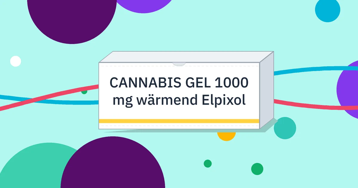 Symbolbild: Packung mit der Aufschrift CANNABIS GEL 1000 mg wärmend Elpixol (PZN 19273545) – Verfügbarkeit und Bezug in Apotheken in Frankfurt am Main