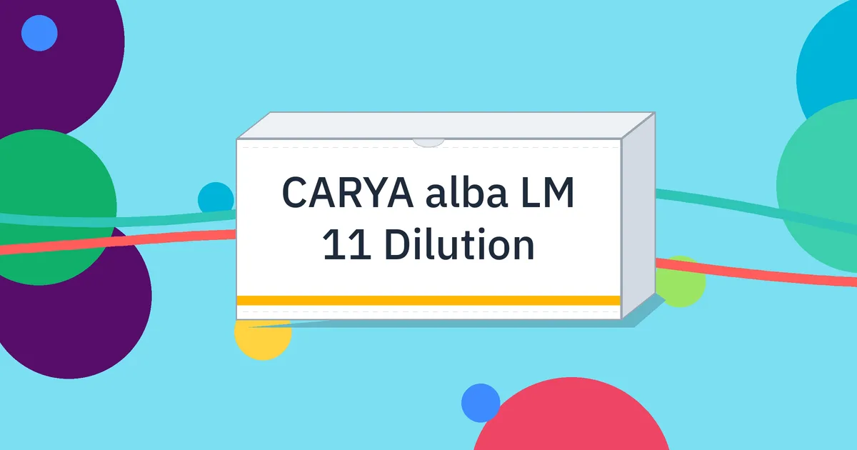 Symbolbild: Packung mit der Aufschrift CARYA alba LM 11 Dilution (PZN 13431486) – Verfügbarkeit und Bezug in Apotheken in Frankfurt am Main