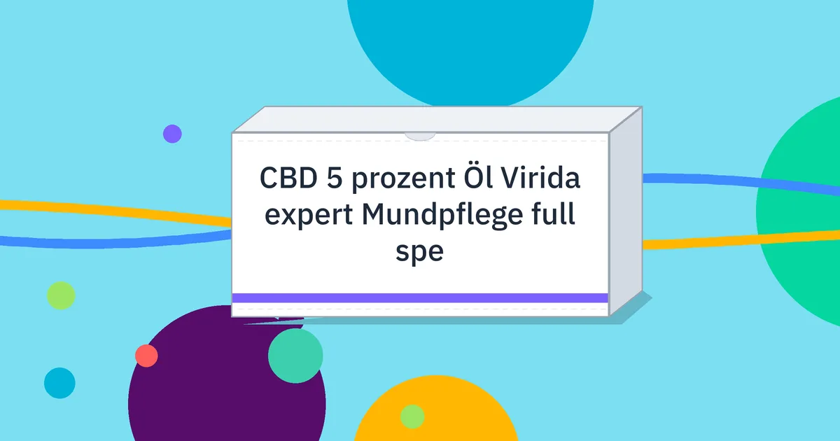 Symbolbild: Packung mit der Aufschrift CBD 5 prozent Öl Virida expert Mundpflege full spe (PZN 17536124) – Verfügbarkeit und Bezug in Apotheken in Frankfurt am Main