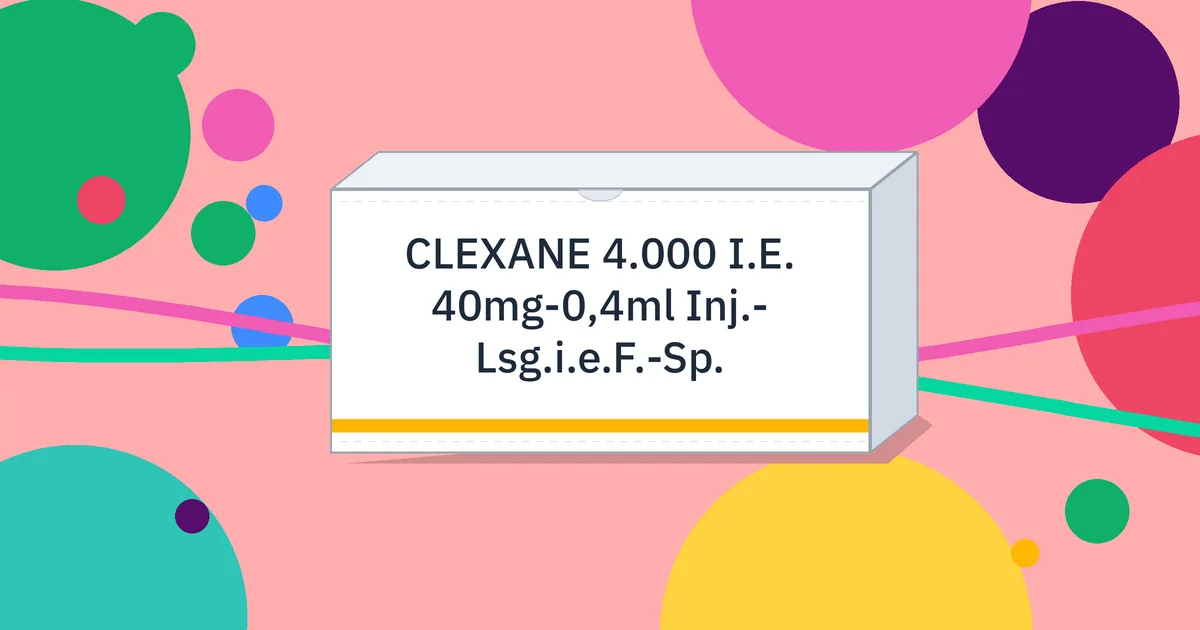 Symbolbild: Packung mit der Aufschrift CLEXANE 4.000 I.E. 40mg-0,4ml Inj.-Lsg.i.e.F.-Sp. (PZN 16390049) – Verfügbarkeit und Bezug in Apotheken in Frankfurt am Main
