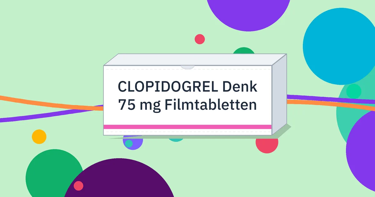 Symbolbild: Packung mit der Aufschrift CLOPIDOGREL Denk 75 mg Filmtabletten (PZN 10060865) – Verfügbarkeit und Bezug in Apotheken in Frankfurt am Main