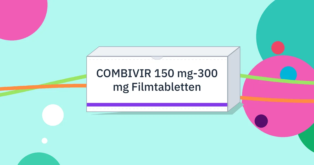 Symbolbild: Packung mit der Aufschrift COMBIVIR 150 mg-300 mg Filmtabletten (PZN 11710696) – Verfügbarkeit und Bezug in Apotheken in Frankfurt am Main